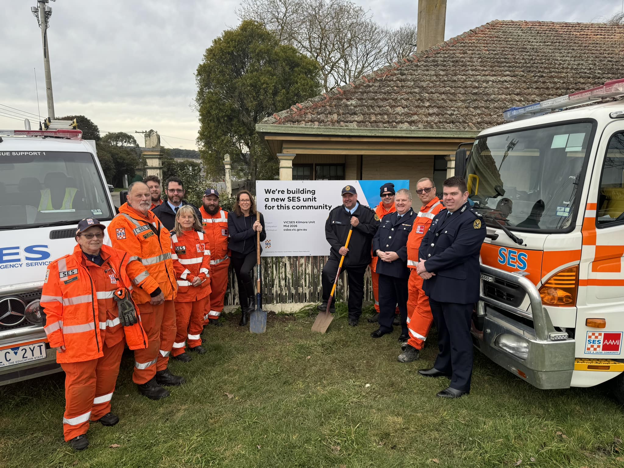Land unveiled for brand-new VICSES Kilmore Unit facility - Victoria ...
